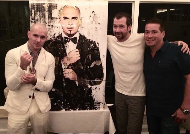 New Photo: Pitbull Receives Custom Artwork by Luxury Design Studio ...