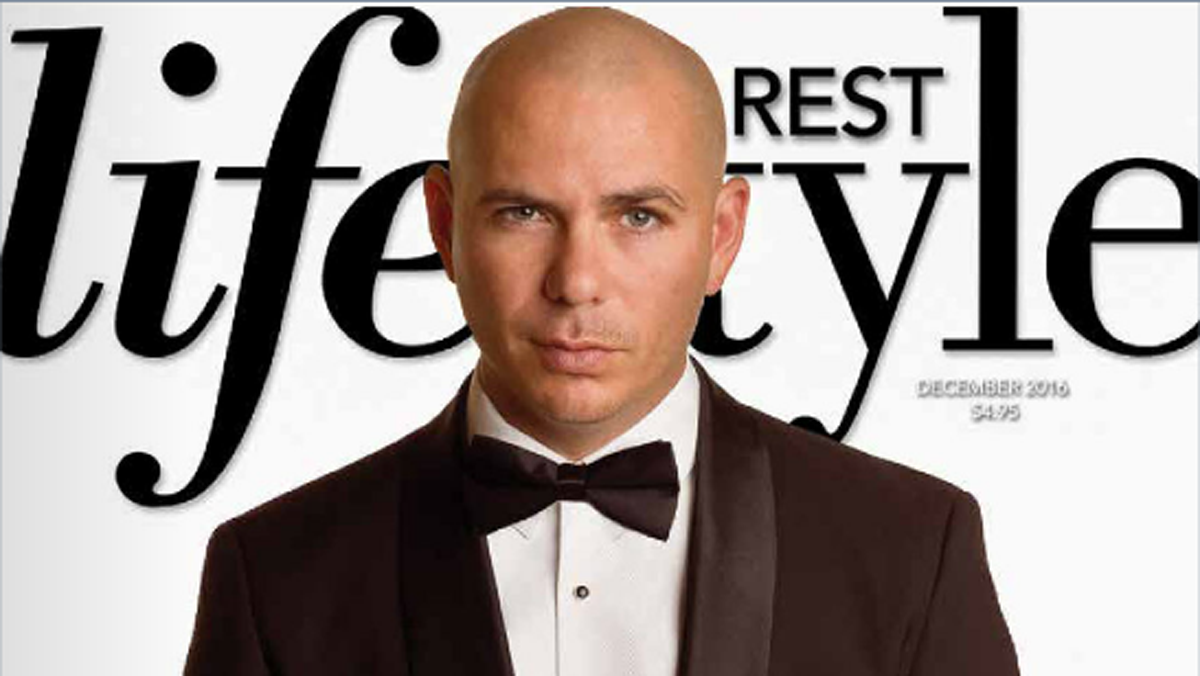 Pitbull On The Cover of Pinecrest Lifestyle Magazine | Pitbull Updates ...